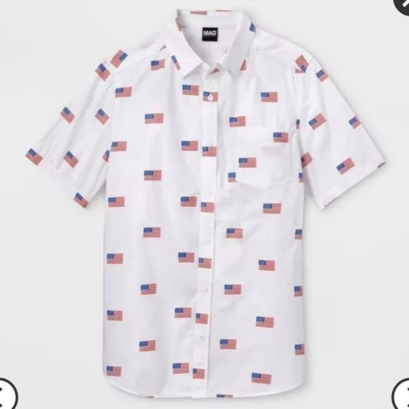 MAD Engine | Shirts | Mad Engine Mens Xl White Patriotic American Flag ...